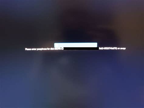 Unable To Enter Character When Entering Password From Luks
