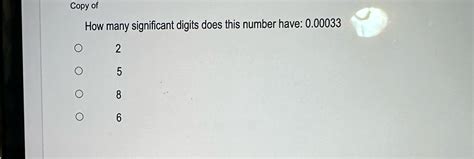 Solved How Many Significant Digits Does This Number Have