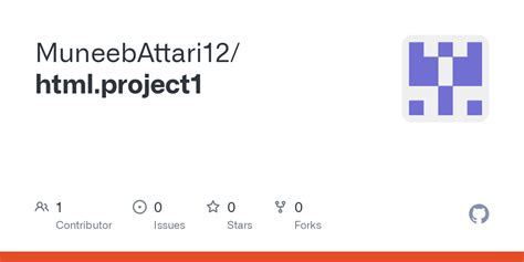 github muneebattari12 html project1