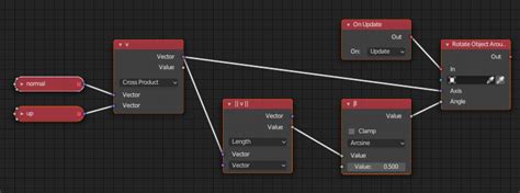 how to align an object with a normal logic nodes armory 3d