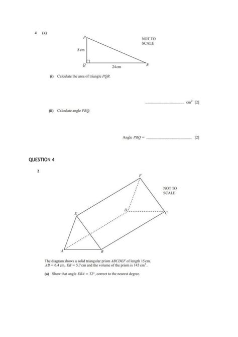 Igcse Maths Trigonometry Class Work Pdf