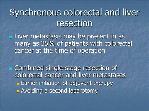 Ppt Surgical Management Of Hepatic Metastases From Colorectal Cancer Powerpoint Presentation