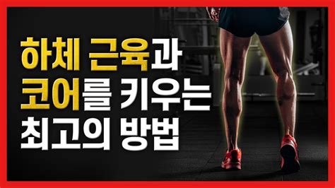 하체 근육과 코어를 키우는 최고의 방법 Youtube