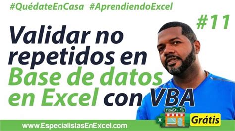 11 validación en base de datos en excel con formularios vba