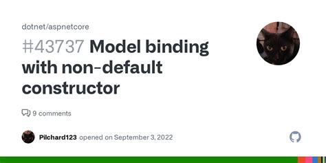 Model Binding With Non Default Constructor · Issue 43737 · Dotnet