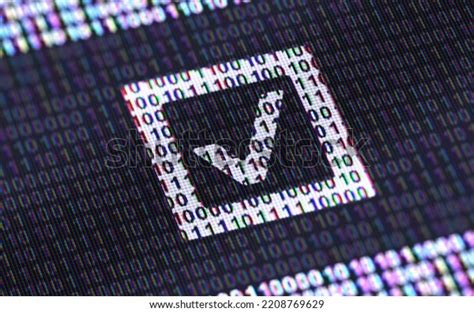 Checkbox Icon Display Binary Code Array Stock Illustration Shutterstock