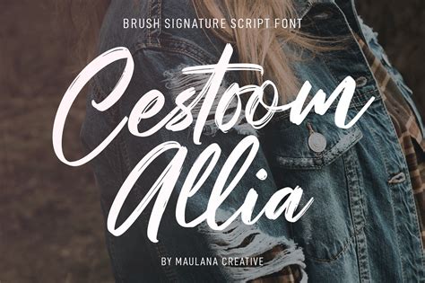 Cestoom Allia Brush Script Font On Behance