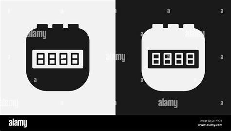 Stopwatch Basic Vector Shape Icon Stock Vector Image And Art Alamy