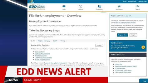 Ca Edd Alert Payments Edd Repayments Mandatory Edd Appointments