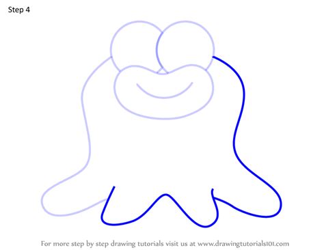 How To Draw Sweeney Blob From Moshi Monsters Moshi Monsters Step By Step