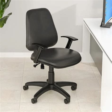 Fabric Nilkamal Agile Mid Back Office Chair Black Fixed Arm At ₹ 8500 In New Delhi