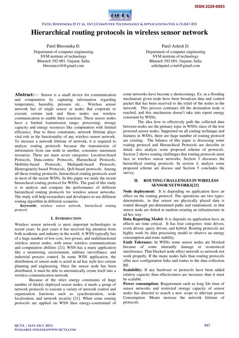 Pdf Hierarchical Routing Protocols In Wireless Sensor Network