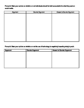 How To Create A Counter Argument By Mel S EduToolbox TPT