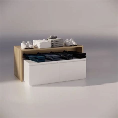 White Nested Timber Drawer Display Unit Apex Display
