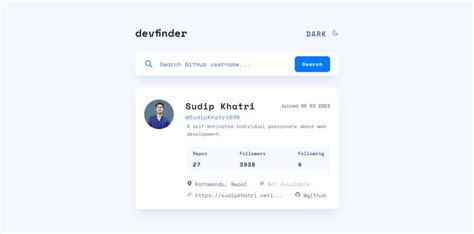 Sudip Khatri On Linkedin Webdevelopment Frontenddevelopment Projectshowcase Darkmode