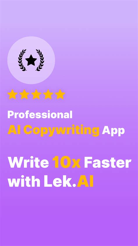 iPhone için Lek AI Writer Assistant İndir