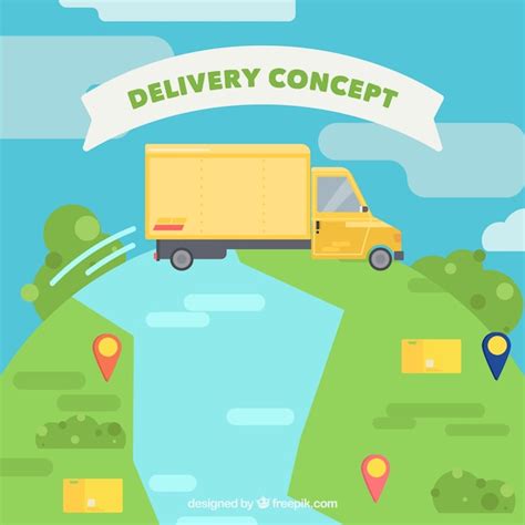 배달 개념 무료 벡터