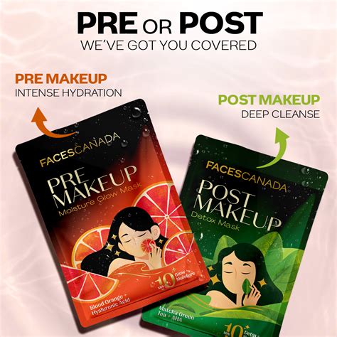 Pre Makeup Moisture Glow Mask Faces Canada