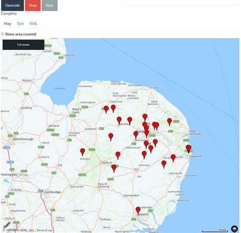 Plot Postcodes On Map Enter Csv List Of Postcodes Optionally Label Colour Optionally