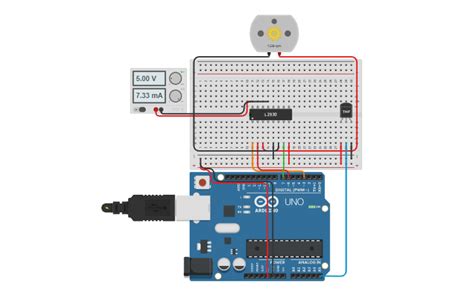 Circuit Design Closed Loop Aircon Tinkercad