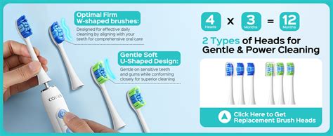 Coslus C30 Electric Toothbrush For Adults 3 Intensities And 5 Modes