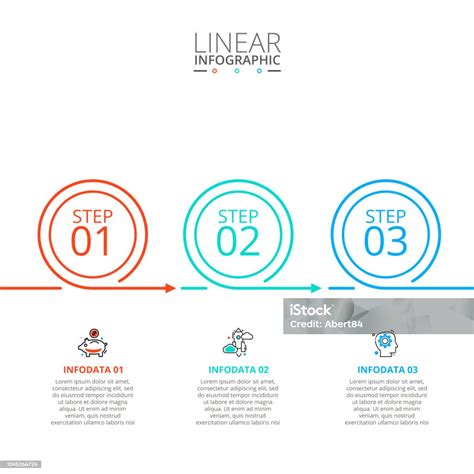 얇은 선 Infographic 평면 요소입니다 다이어그램 그래프 프레 젠 테이 션 및 차트에 대 한 템플릿 3 옵션 부품 단계 또는 프로세스와 비즈니스 개념 데이터