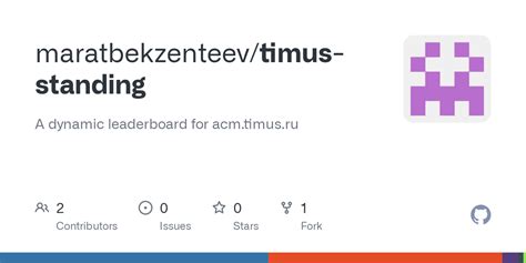 Github Maratbekzenteevtimus Standing