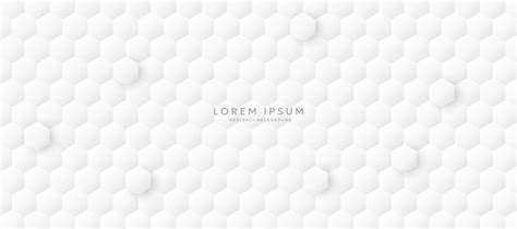 Premium Vector Hexagonal Abstract White Background Modern Minimalist Hexagonal Geometric