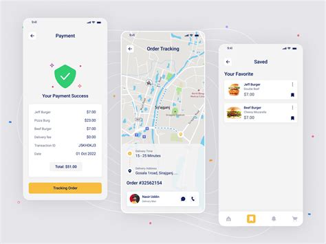 Payment Success Order Tracking And Saved Screen Ui Design By Md Nasir Uddin On Dribbble