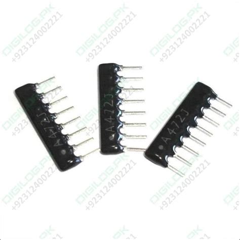8 Pin Network Resistor Array Dip A472j Digilogpk