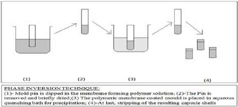 Manufacturing Steps Of Asymmetric Membrane Capsule Shell Download Scientific Diagram