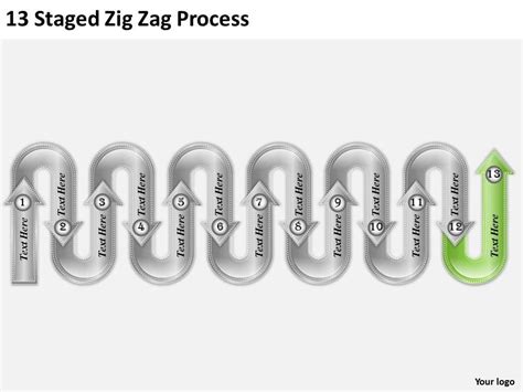 Strategy Staged Zig Zag Process Powerpoint Templates PPT Backgrounds For Slides