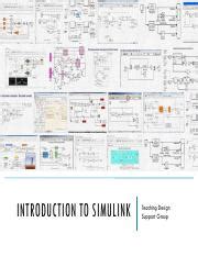 Simulink Onramp Pdf INTRODUCTION TO SIMULINK Teaching Design Support Group SESSION OUTLINE