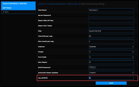How To Configure Game Duration On Your TF2 Server Knowledgebase Shockbyte
