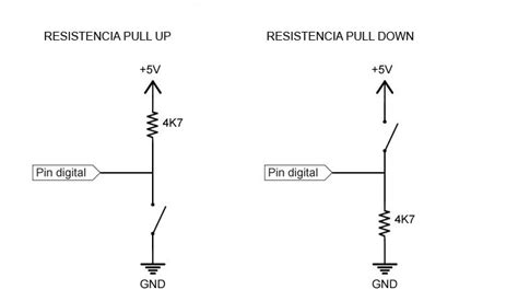 circuit design conexion pulsador con resistencia pull