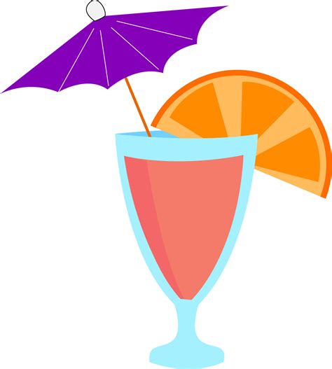 Cocktail Umbrella Clipart At Karen Chase Blog