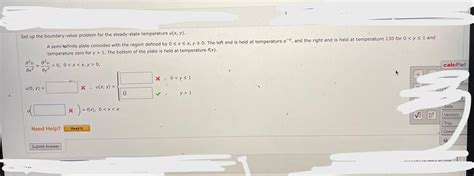 Solved Set Up The Boundary Value Problem For The