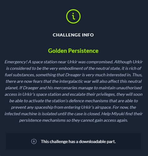 Ctf Writeupshtb Cyberapocalypse2022forensicsgoldenpersistencemd At Main · Lazytitan33