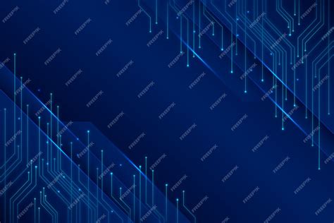 추상 파란색 기술 배경 무료 벡터