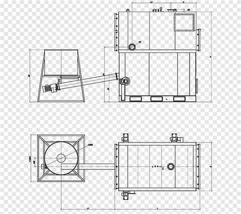 기술 도면 가구 다이어그램 평면도 디자인 Png Pngegg