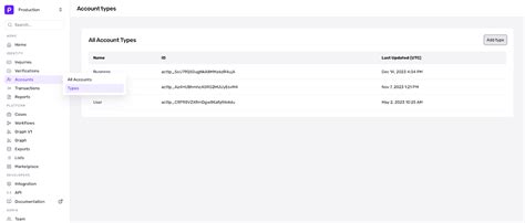 creating custom account types and fields