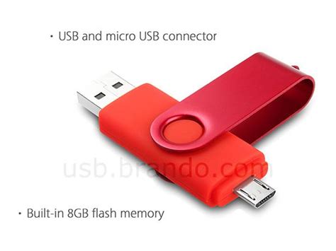 The USB Flash Drive With USB And Micro USB Connectors Gadgetsin