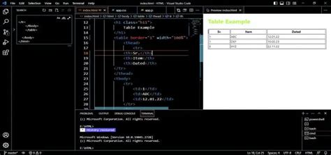 Table Html Tutorial
