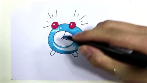 米老鼠闹钟简笔画 米老鼠简笔画简单 第13页 大山谷图库