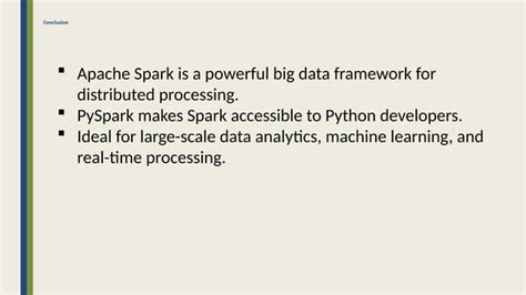 overview of apache spark and pyspark pptx