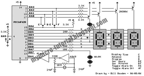 Free Microcontroller And Interface Programming Digital Clock Timer Circuit