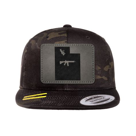 Keep Utah Tactical Leather Patch Black Multicam Snapback Pewpewlife