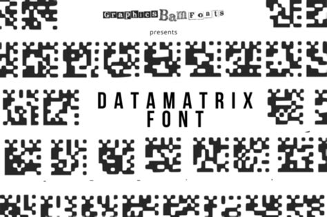 Datamatrix Font Font Canyon