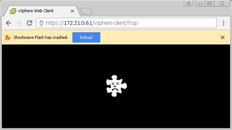 VSphere Web Client Shockwave Flash Has Crashed JohnBorhek