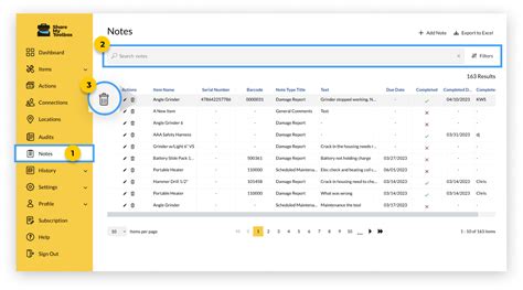 Add Edit Delete Notes
